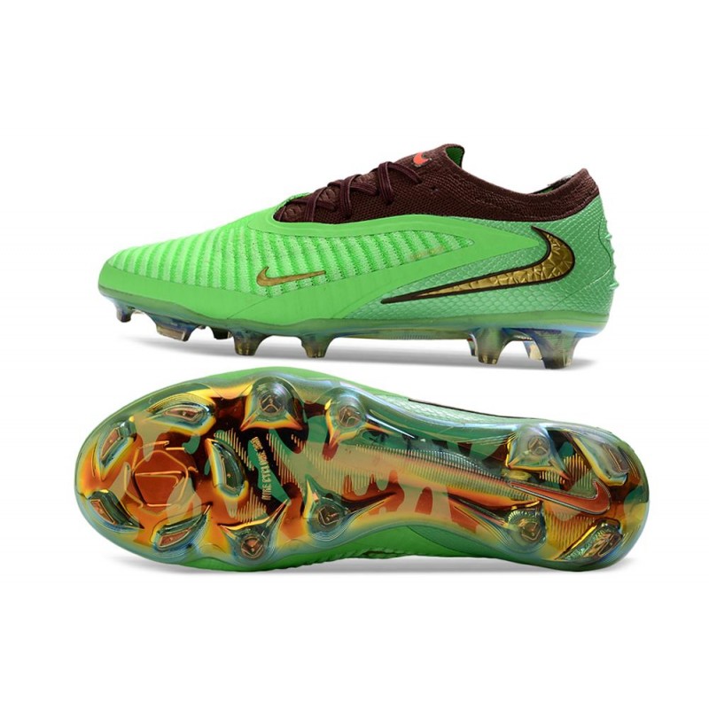 New Nike Phantom 6 Elite Low FG Green Gold