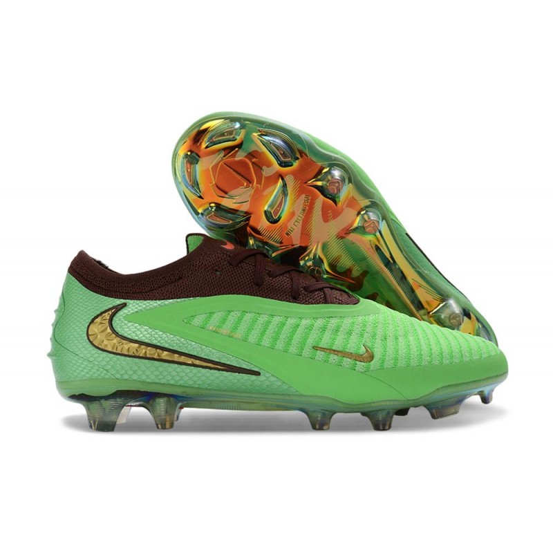 New Nike Phantom 6 Elite Low FG Green Gold