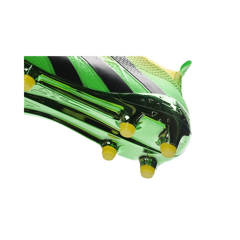 Mens Top adidas Ace16+ Purecontrol FG Soccer Cleat Brazil Green Black