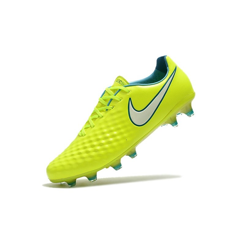 News Men Nike Magista Opus II FG Soccer Shoes Yellow White